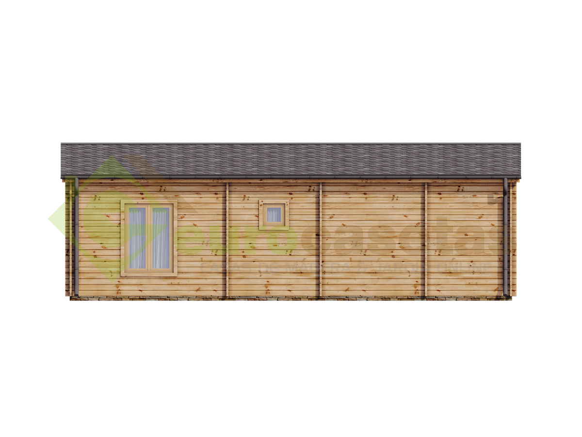 Casas de madera de doble pared / LUGANO WOOD - 44-50-44 mm